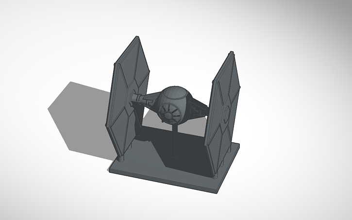 3D design Printable Tie-Fighter | Tinkercad