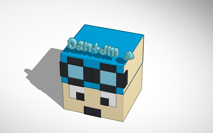 3D design Dantdm!! | Tinkercad