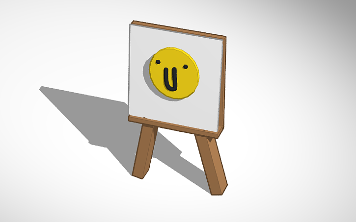 3D design Easy smiley-face portrait | Tinkercad