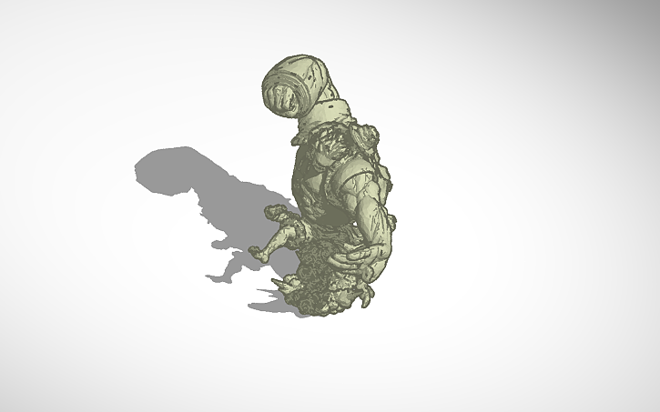 3D design Luffy Gear 4 - Tinkercad