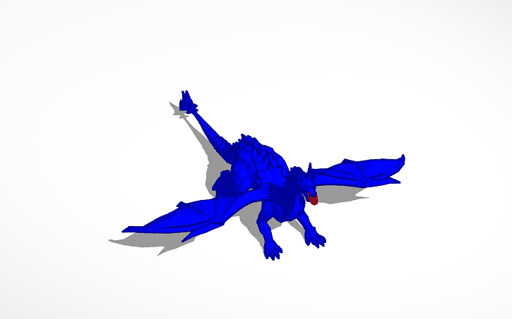 3D design dragon - Tinkercad