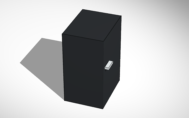 3D design Mini fridge - Tinkercad