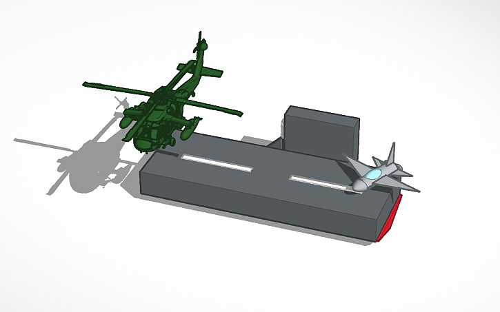 3D design Aircraft carrier - Tinkercad