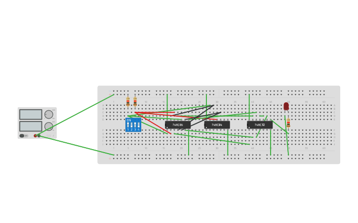 Circuit design Q3 | Tinkercad
