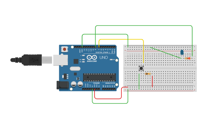 Circuit design Tac Switch - Tinkercad