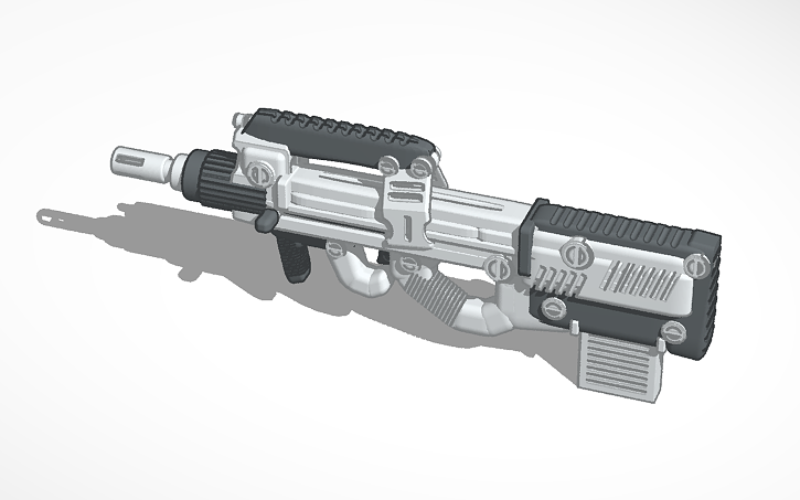 3D design Sci-fi P90 styled Machine Gun - Mrk2 | Tinkercad
