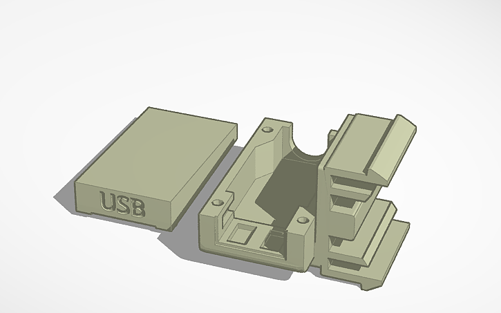 3D design Neptune 4 or 4 pro USB External v1 - Tinkercad