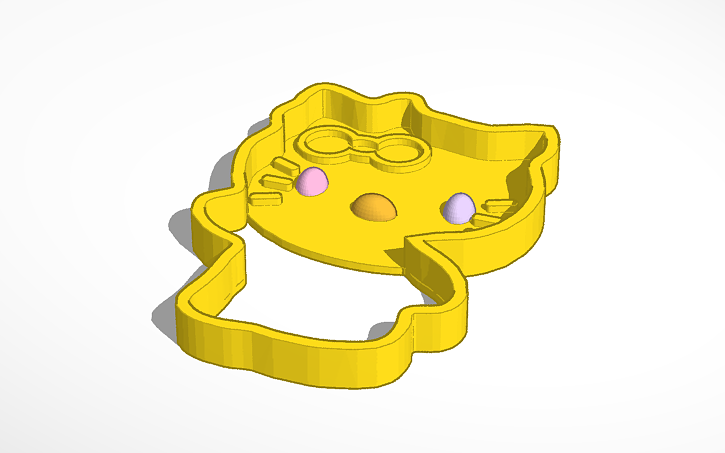 3D design Biscuit mold - Tinkercad