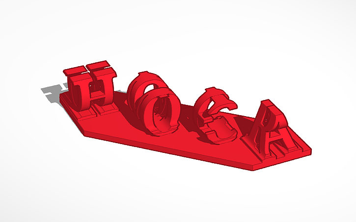 3D design 3D Dual Letter - Tinkercad