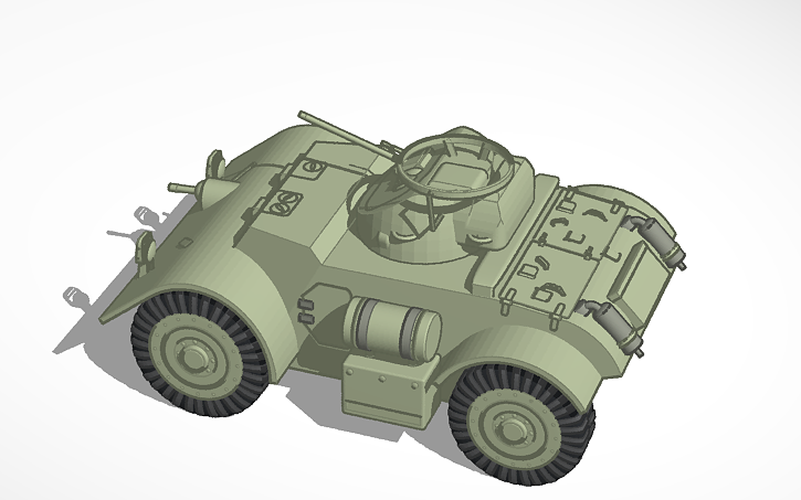 3D design BFV - Staghound! - Tinkercad