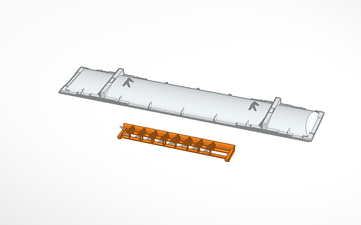 3D design Ecofab_gondola_cover_1:87 - Tinkercad