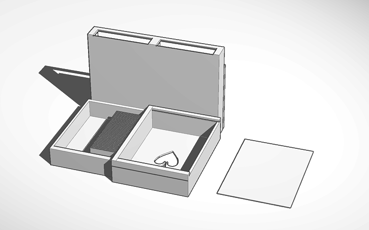 3D design Card Holder Card Placer - Tinkercad