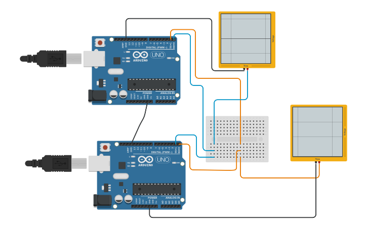 Circuit Design Serial Communication With Arduino Tinkercad