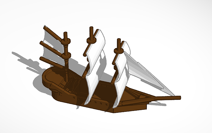 3D design old ships - Tinkercad