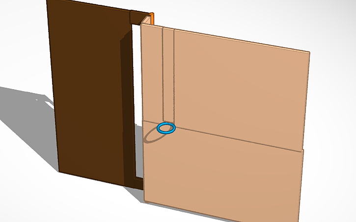 3D design Simple Door Mechanism | Tinkercad