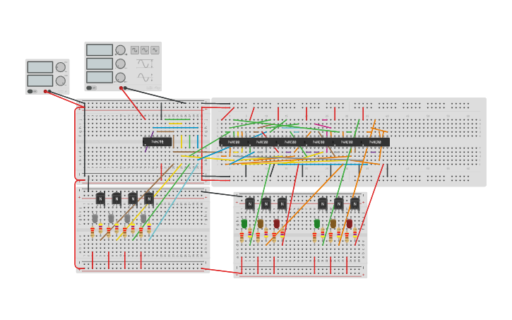Circuit Design Ex 1 Feux Rouges Tinkercad