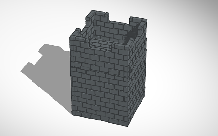 3D design stone rook | Tinkercad