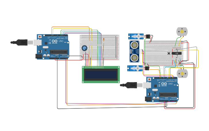 Circuit Design Rc Car With Arduino Tinkercad