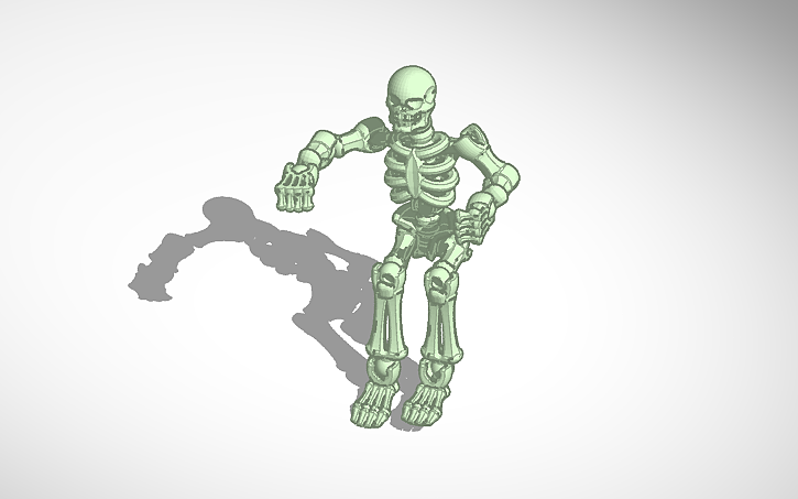 3D design skeleton - Tinkercad