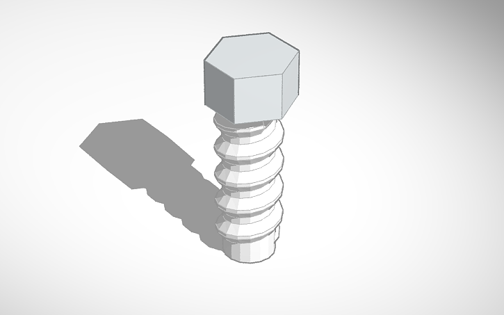 3D design screw | Tinkercad