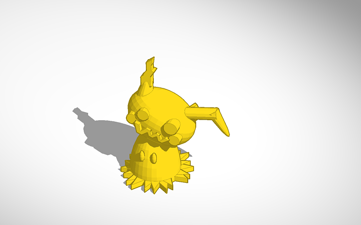 3D design Mimikyu Pokemon - Tinkercad