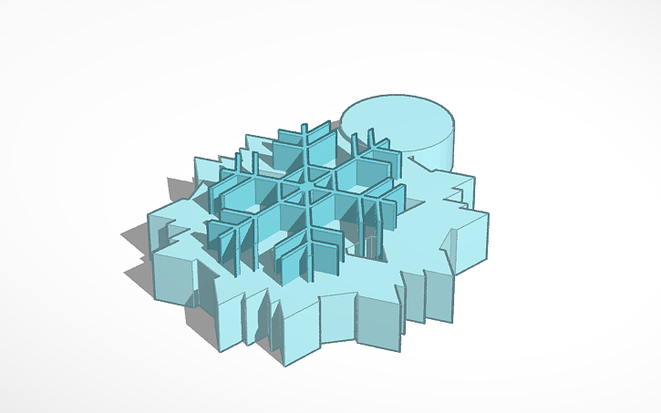 3D design snowflake pendant | Tinkercad