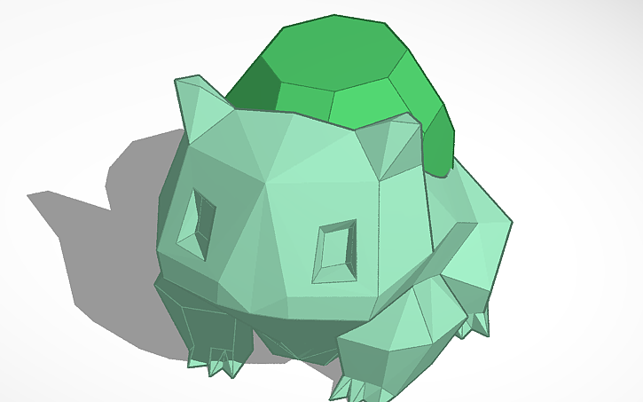 3D design bulbasaur | Tinkercad