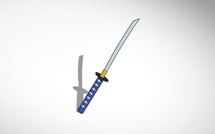 3D design Katana - Tinkercad