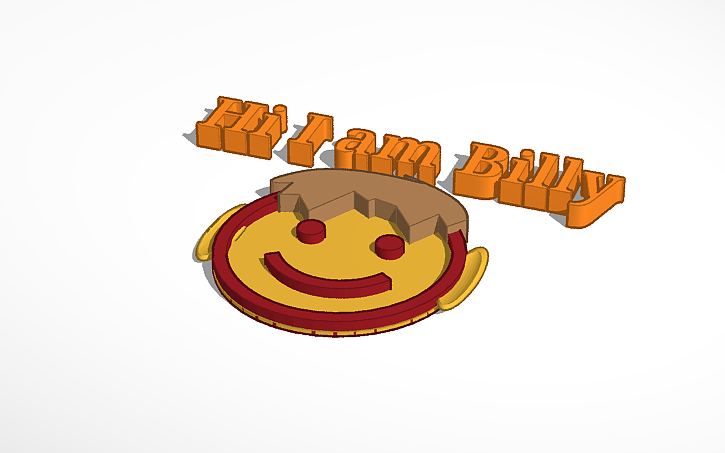 3D design Copy of Smiley Face - Tinkercad