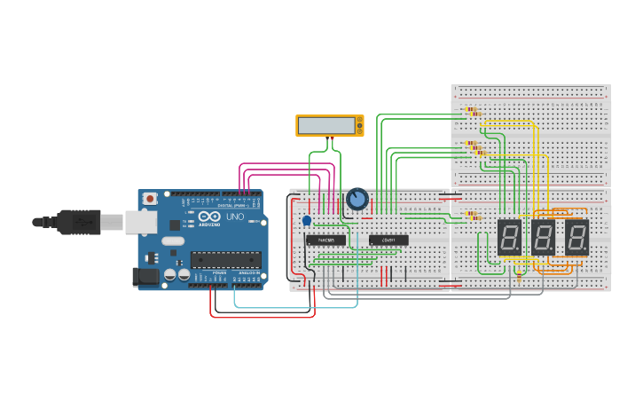 Circuit design Multimeter with Arduino | Tinkercad