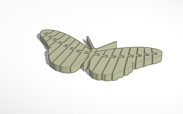 3D design Butterfly4 | Tinkercad
