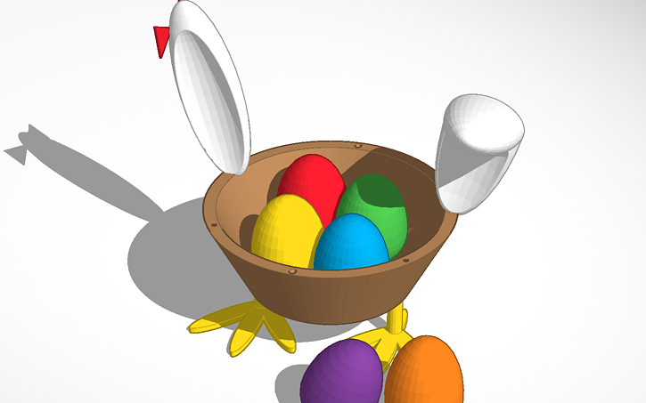 3D design Easter Basket | Tinkercad
