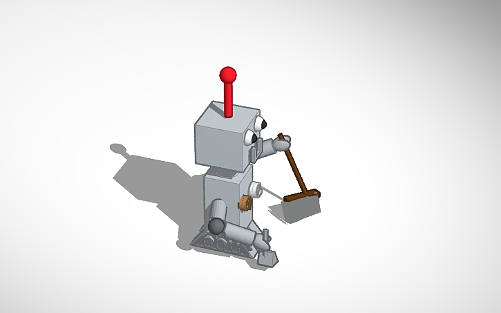 3D design recogedor de basura - Tinkercad