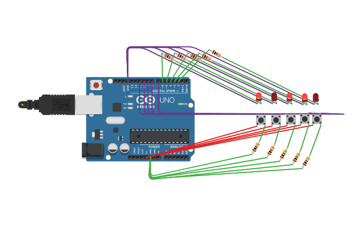 Circuit Design Simon Says Tinkercad
