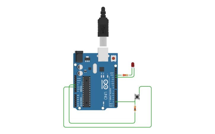 Circuit design 04 Sistem Tertanam Basic Interrupt - Tinkercad Circuit design 04 Sistem Tertanam Basic Interrupt - Tinkercad