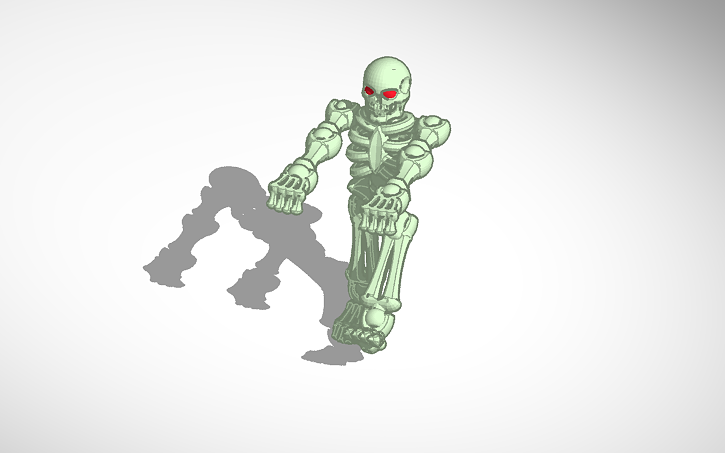 3D design Zombi skeleton - Tinkercad