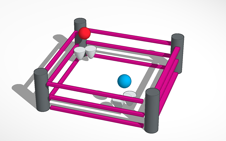 3D design the boxing ring!!! | Tinkercad