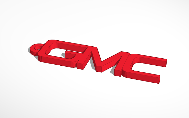 3D design GMC logo - Tinkercad