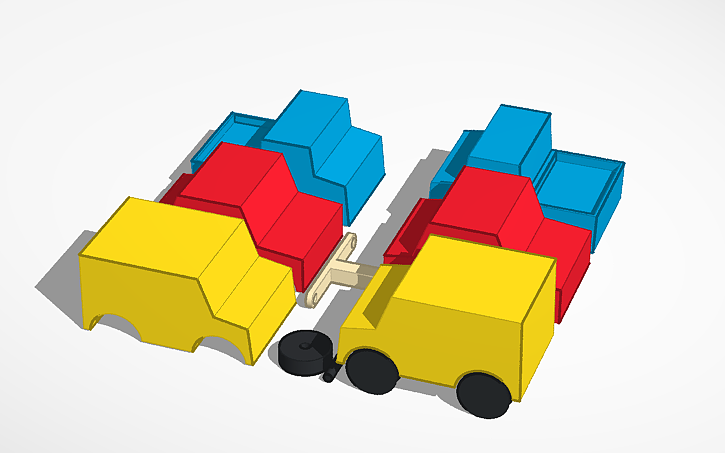 3D design rollable car v2 axel - Tinkercad