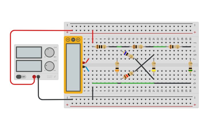 Circuit design Simulador Ejercicio 2 con Protoboard- Reducción de ...