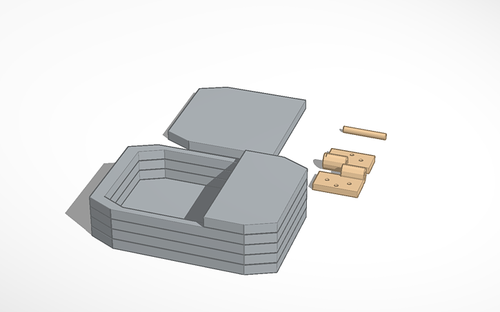 3D design Snuff Box - Tinkercad