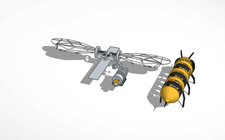 3D design Mechanical Bee - Tinkercad