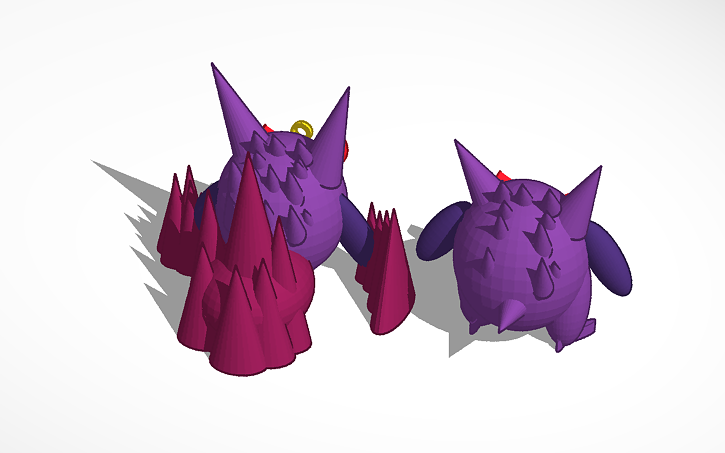 3D design pokemon gengar - Tinkercad