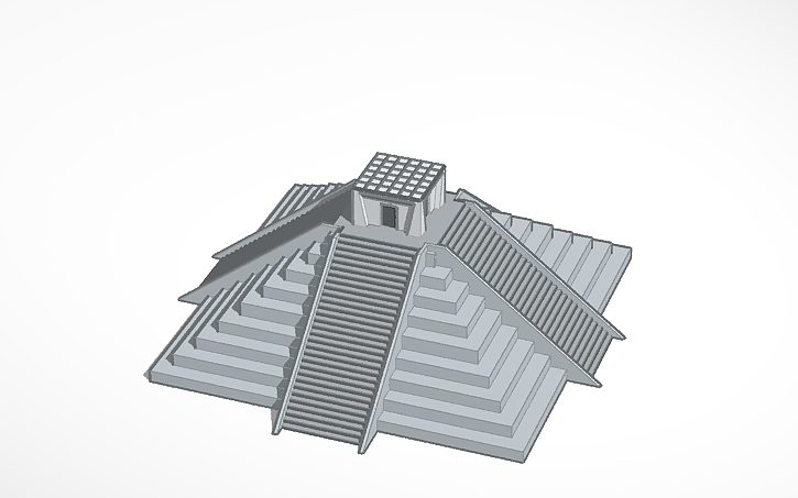 3D design Mayan Temple - Tinkercad