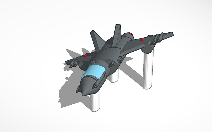 3D design fighter jet | Tinkercad