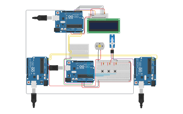 Circuit design Comunicação Serial - Tinkercad