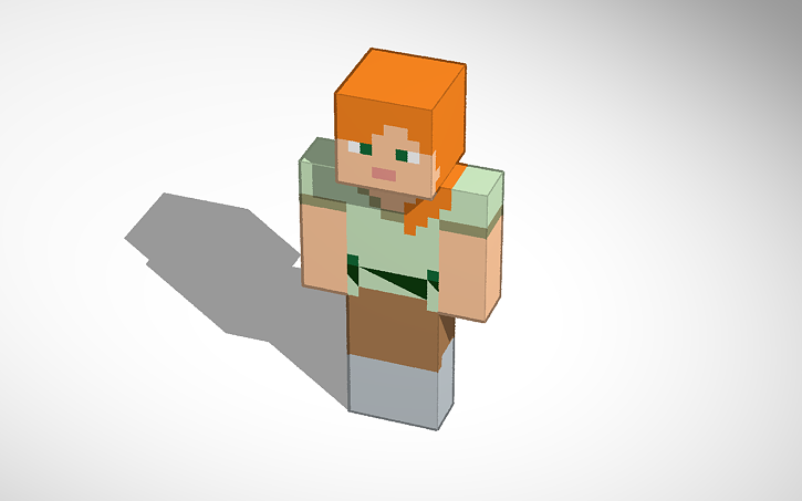 3D design Minecraft:Alex - Tinkercad