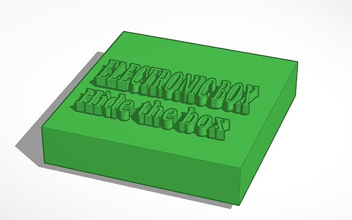 3D design Electronic box | Tinkercad