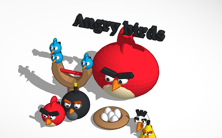 3D design Angry Birds | Tinkercad