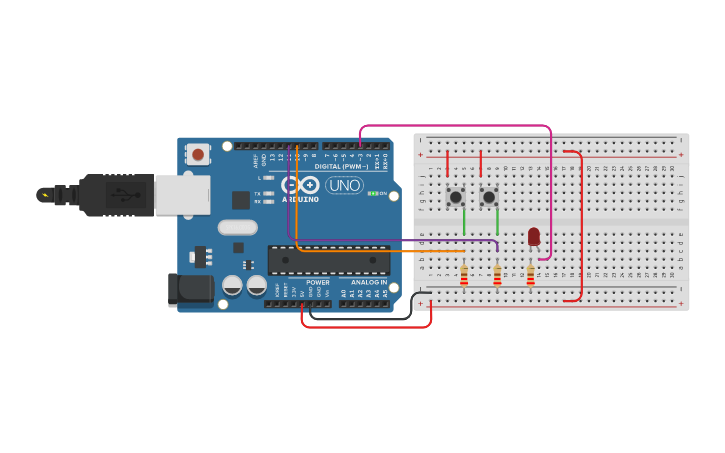 Circuit design gato - Tinkercad